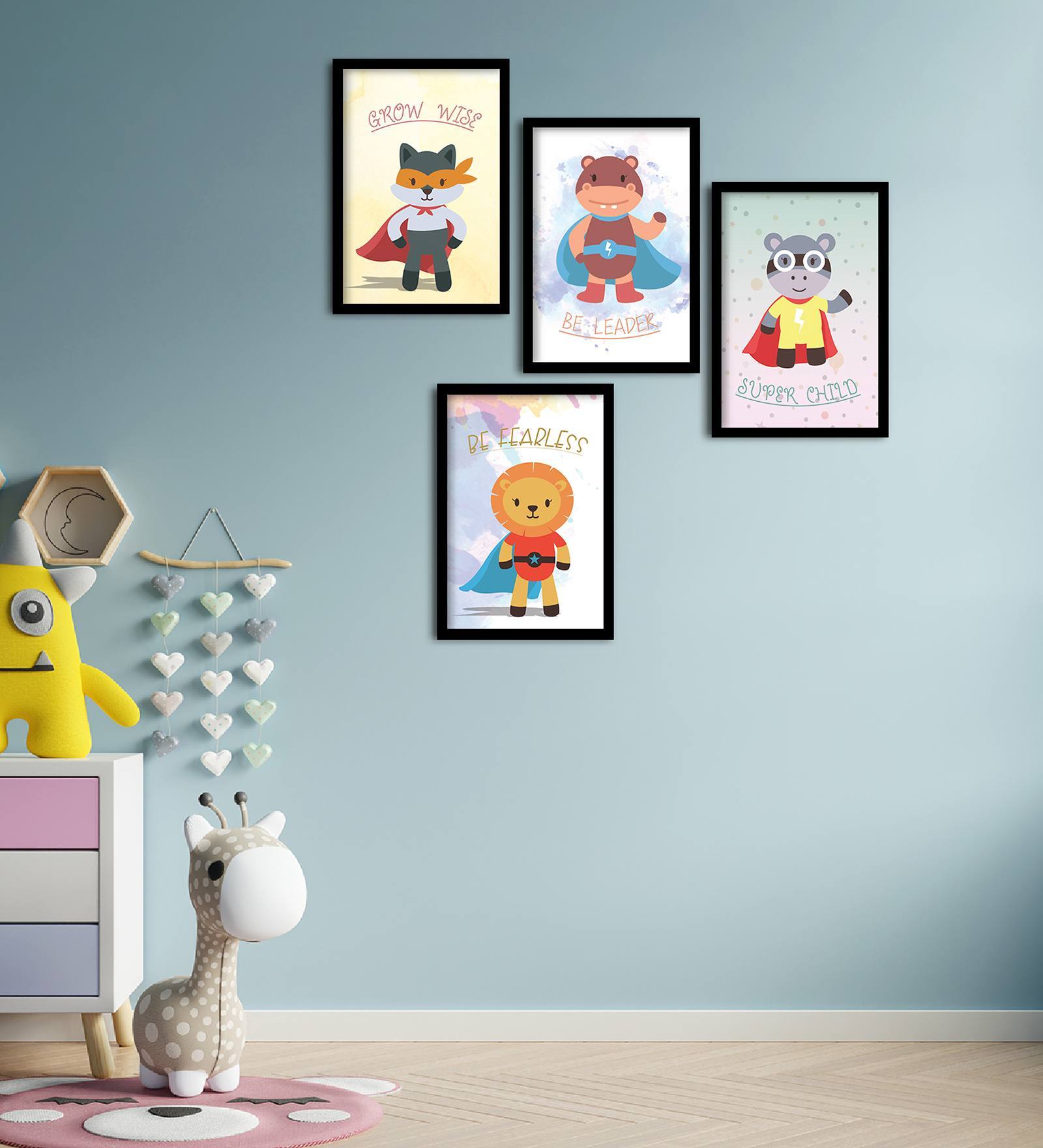 Buy Nature Multicolour Engineered Wood (Set of 4) Art Prints at 45% OFF ...