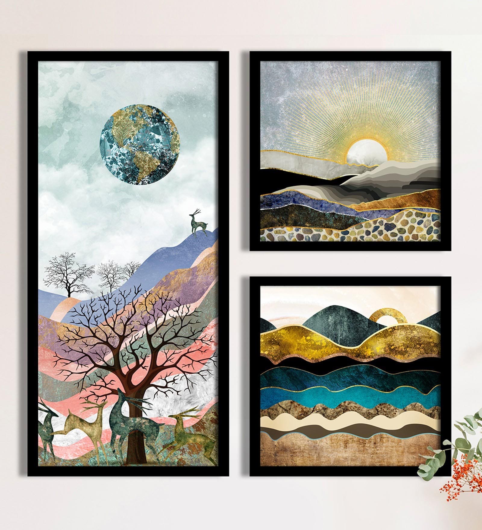 Buy Nature'S Glow Black Plastic Framed Wildlife Art Print at 54% OFF by ...