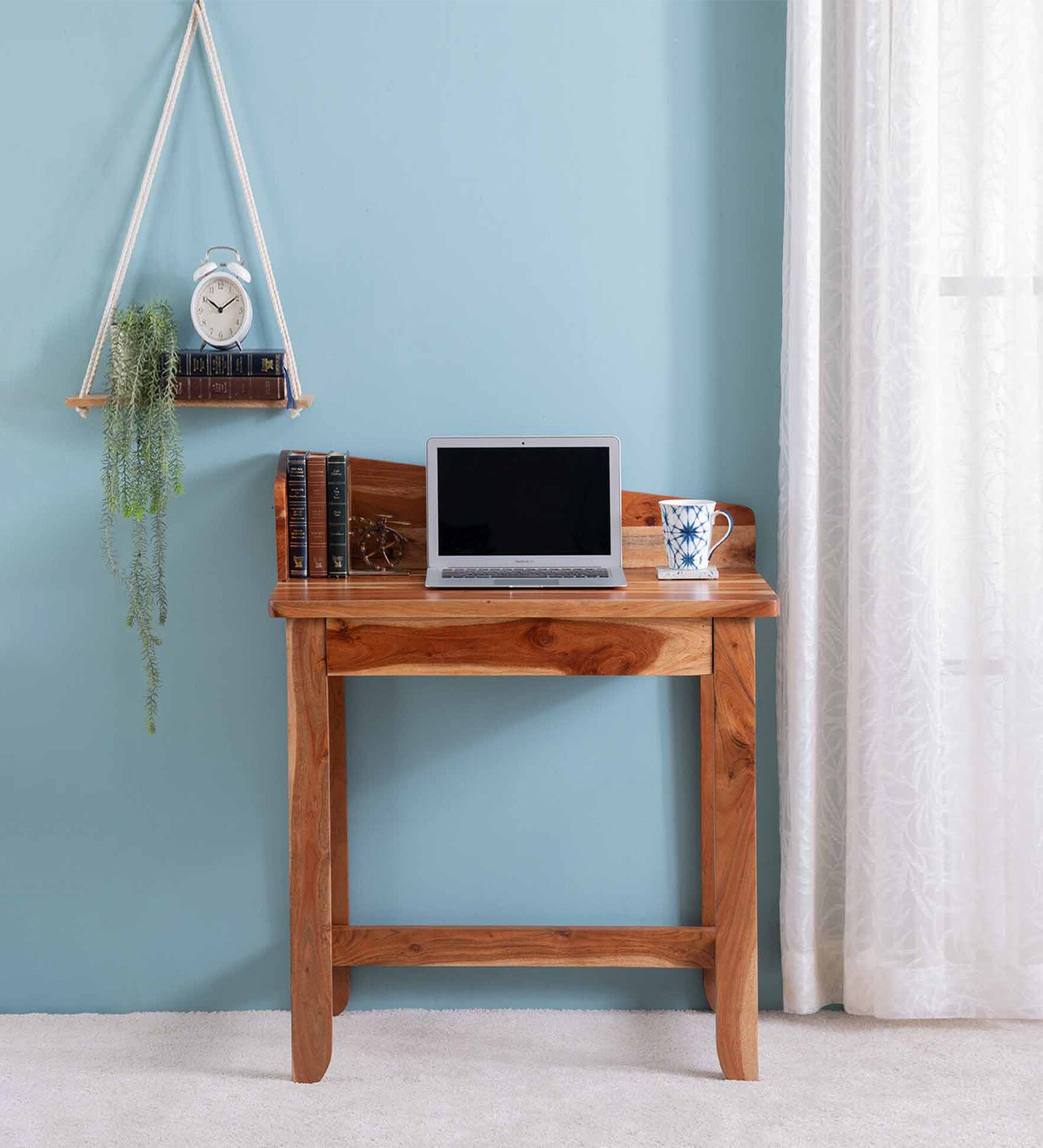 Buy Nauka Solid Wood Writing Table in Teak Finish at 49% OFF by ...