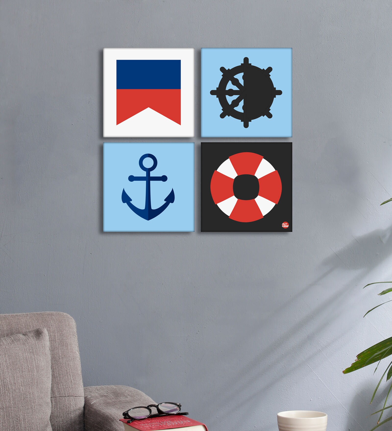 Buy Sun Board Nautical Elements Wall Panel In Multicolor at 24% OFF by ...