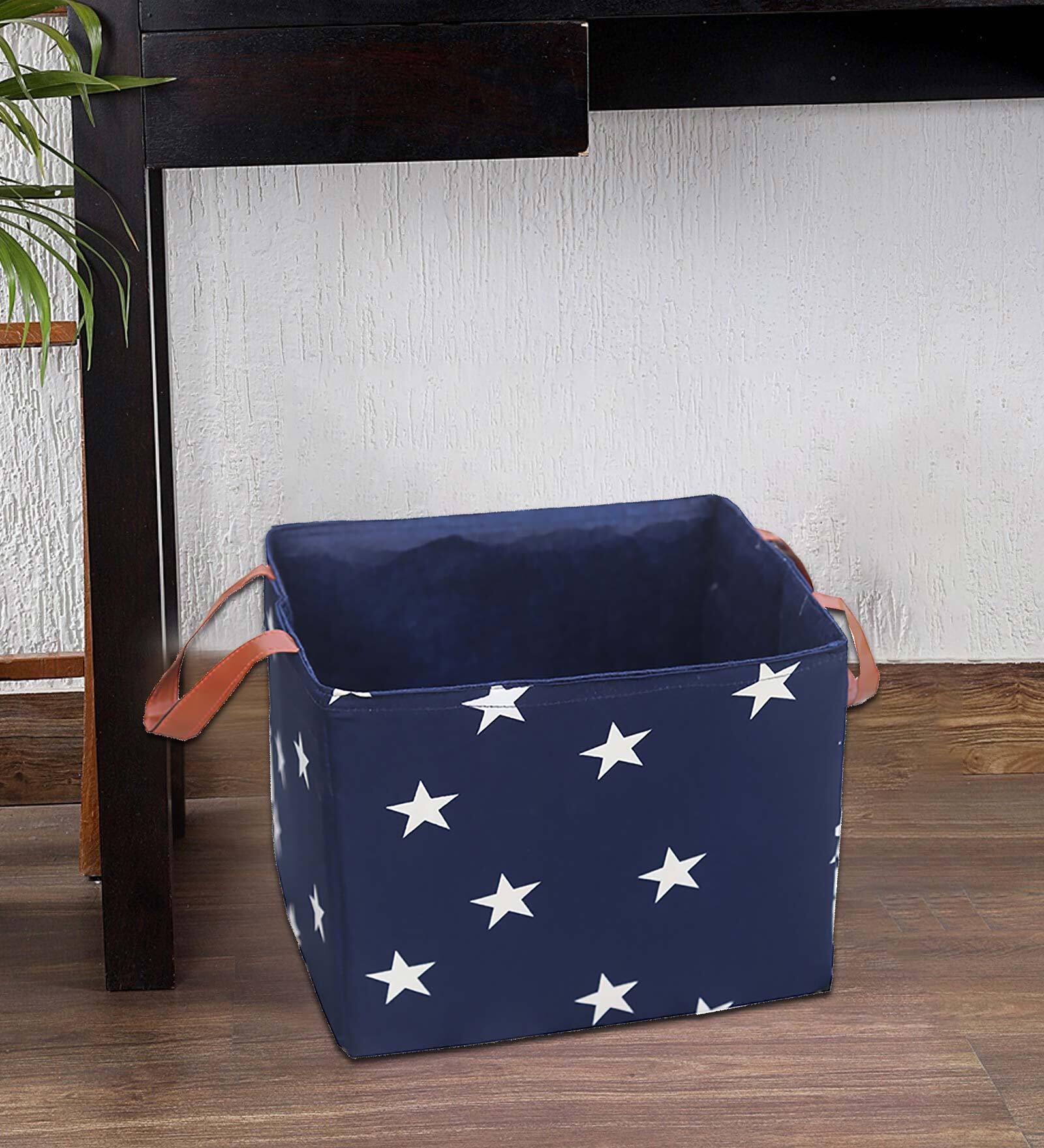 Buy Navy Blue Cotton Foldable Cloth Organiser at 81% OFF by My gift ...