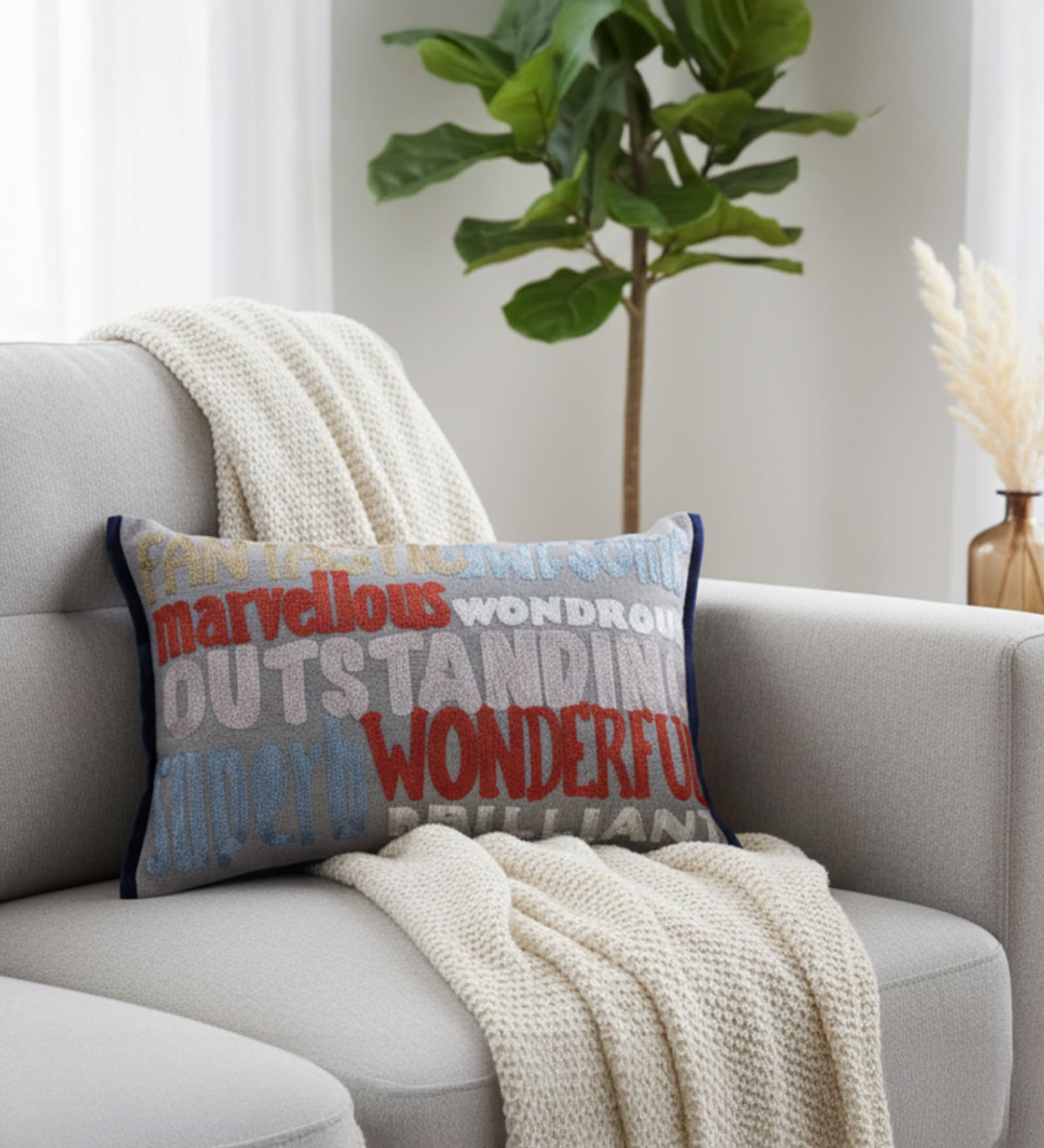 Buy Navy Blue Quirky Cotton Hand Crafted Cushion Covers at 30% OFF by ...