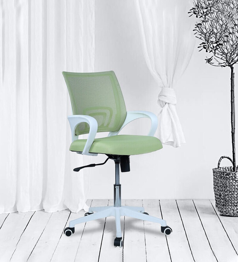 Buy Namiko Breathable Mesh Ergonomic Chair in Green Colour by ...