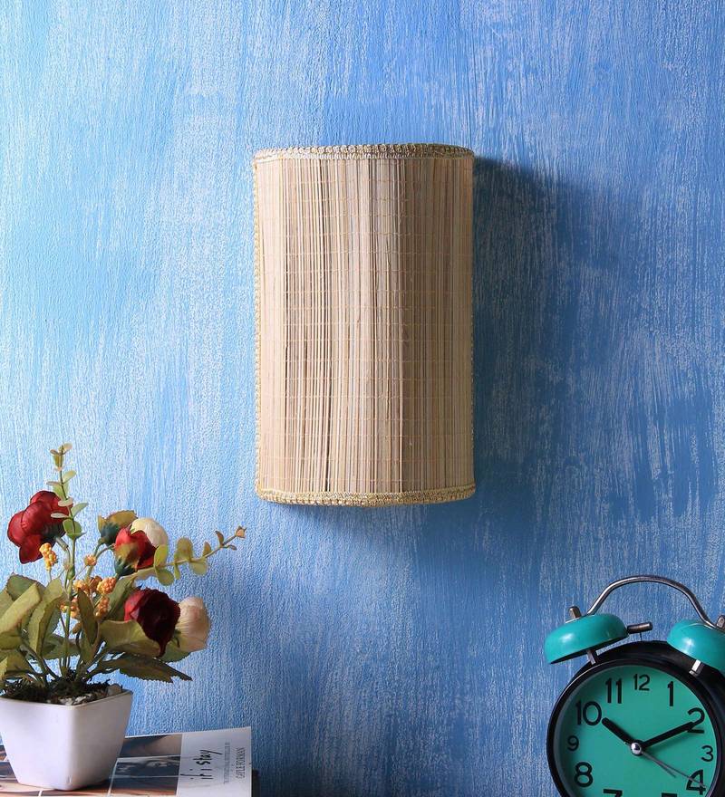 Buy Natural Bamboo Wall Light by New Era Online - Flush Mounts - Wall ...