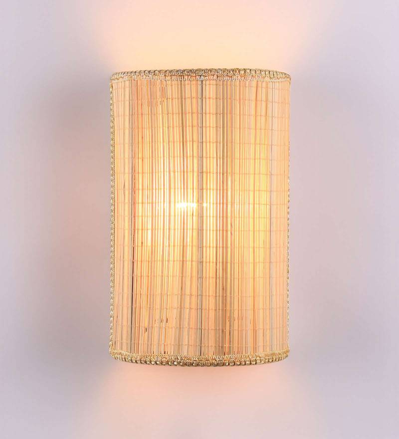Buy Natural Bamboo Wall Light by New Era Online - Flush Mounts - Wall ...
