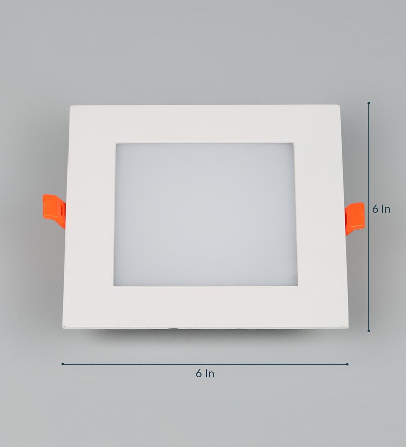 Buy Natural White 12 Watts Led Aluminium Square Panel Down Light By ...