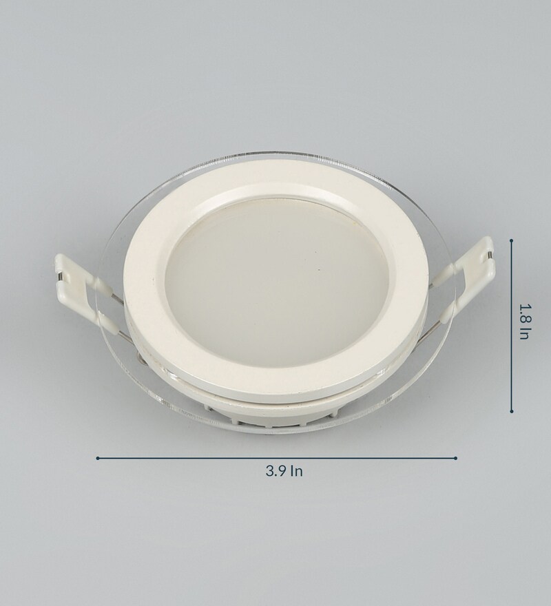 Buy Natural White 9 Watts LED Aluminium Round Panel Down Light by ...