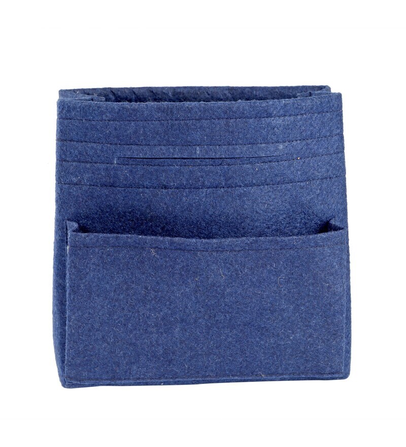 Buy Navy Blue Felt Foldable 1 Pc Drawer Organiser by My Gift Booth ...