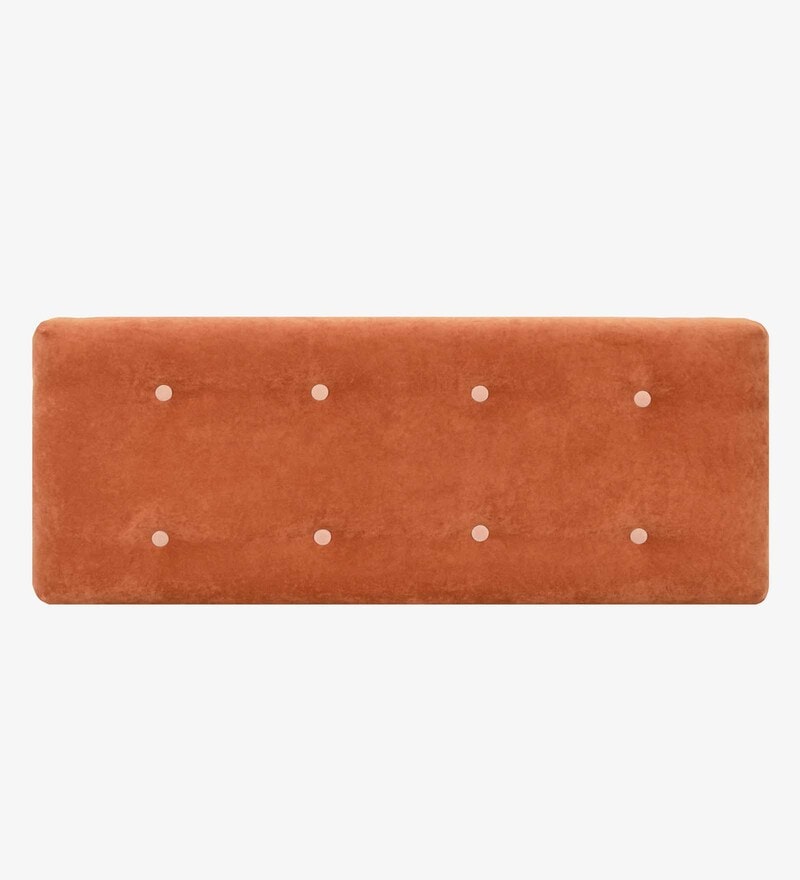 Buy Nawaab Bench in Tuffted Burnt Orange Colour by Chumbak Online ...