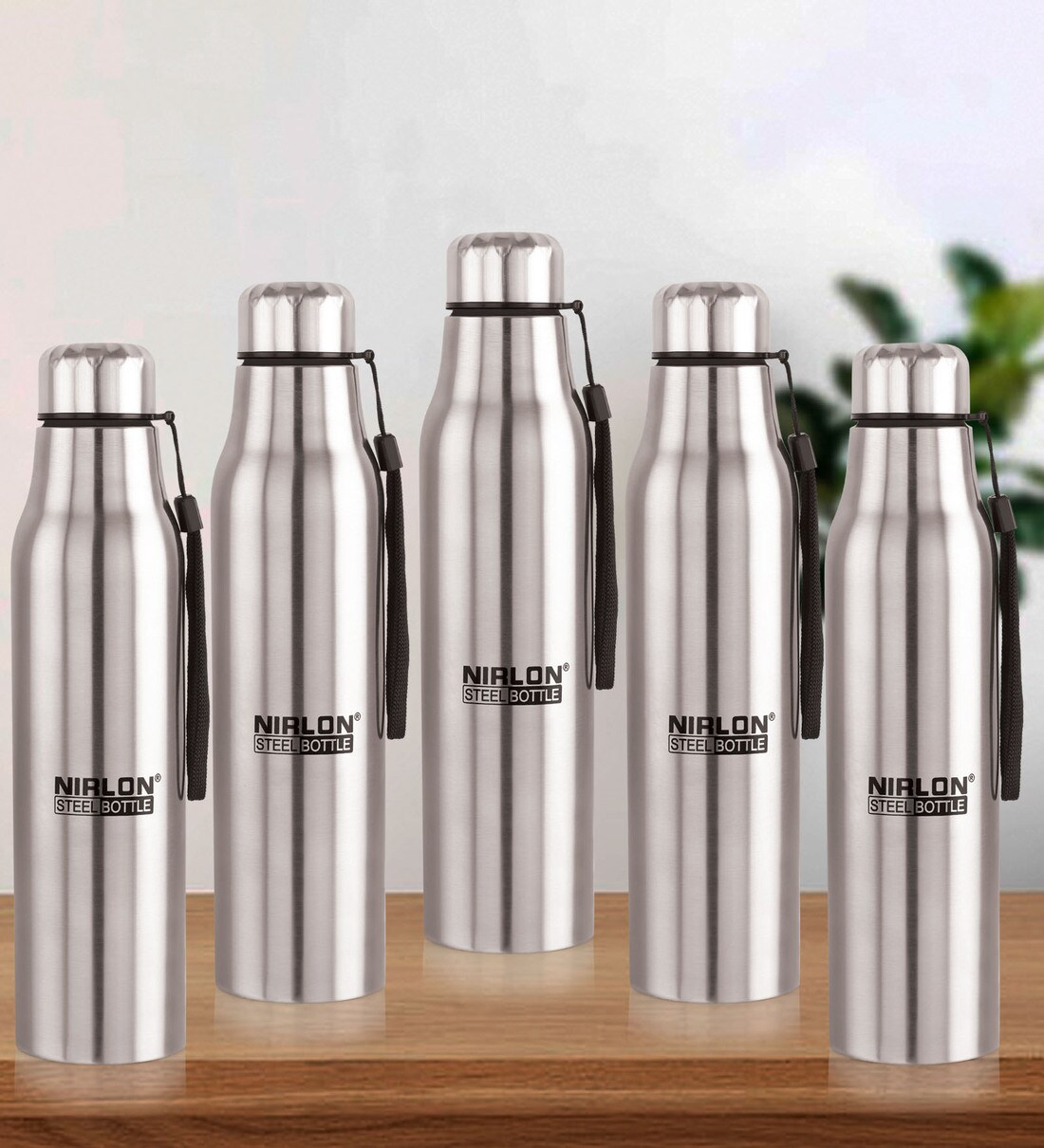 Buy Neo Single Wall 950 ml Silver Stainless Steel (Set of 5) Water ...