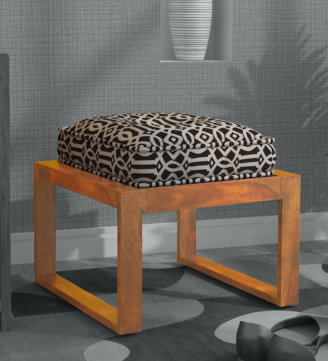 Buy Next Sheesham Wood Foot Stool in Rustic Teak Finish at 8% OFF by ...