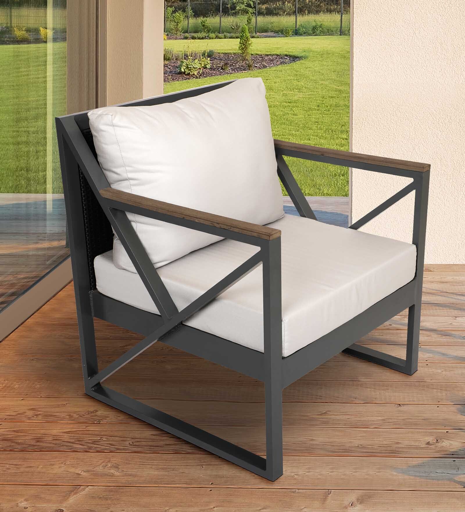 Buy Neptune Metal Outdoor Seating in Grey Colour at 100% OFF by Ventura ...