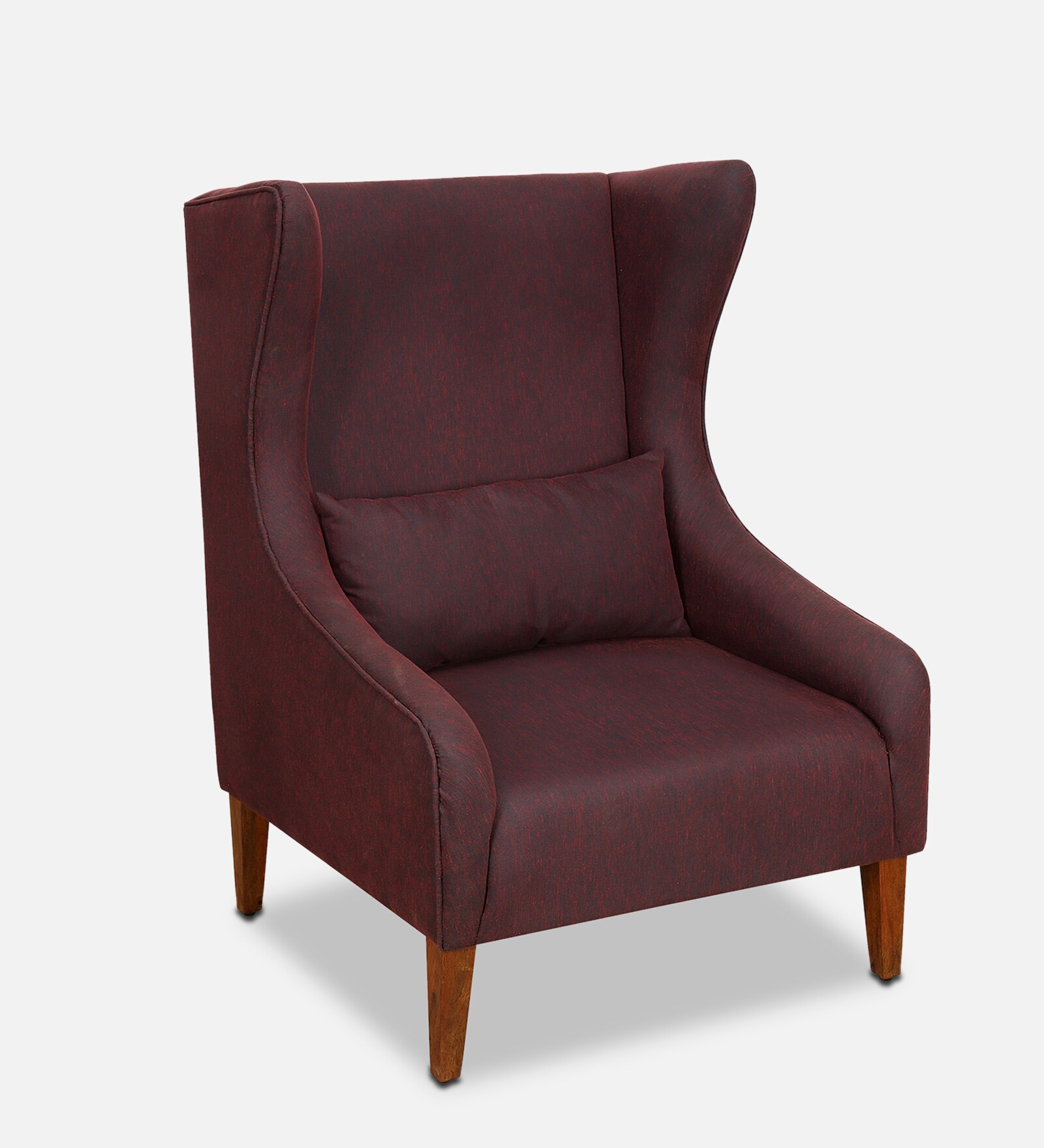 Buy Newington Wing Chair in Rust Colour at 73% OFF by @home | Pepperfry