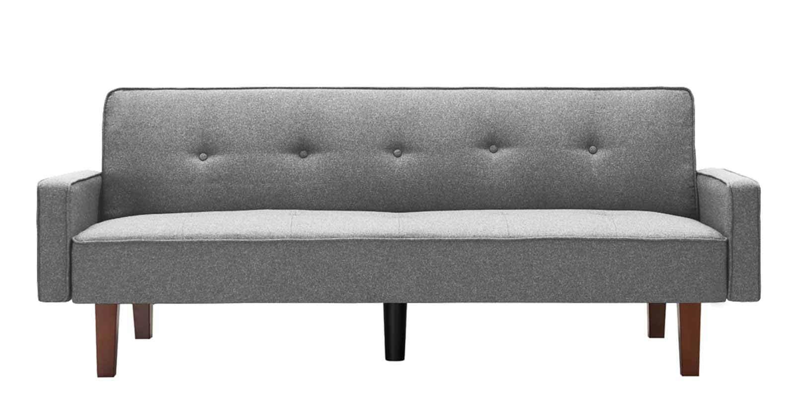 Buy Nebia Fabric Convertible Sofa Cum Bed in Lit Grey Colour at 41% OFF ...