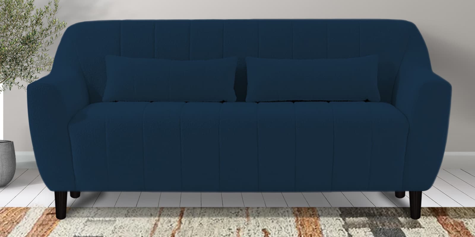Buy Nesco Fabric 2 Seater Sofa Danim Blue Colour at 66% OFF by Febonic ...