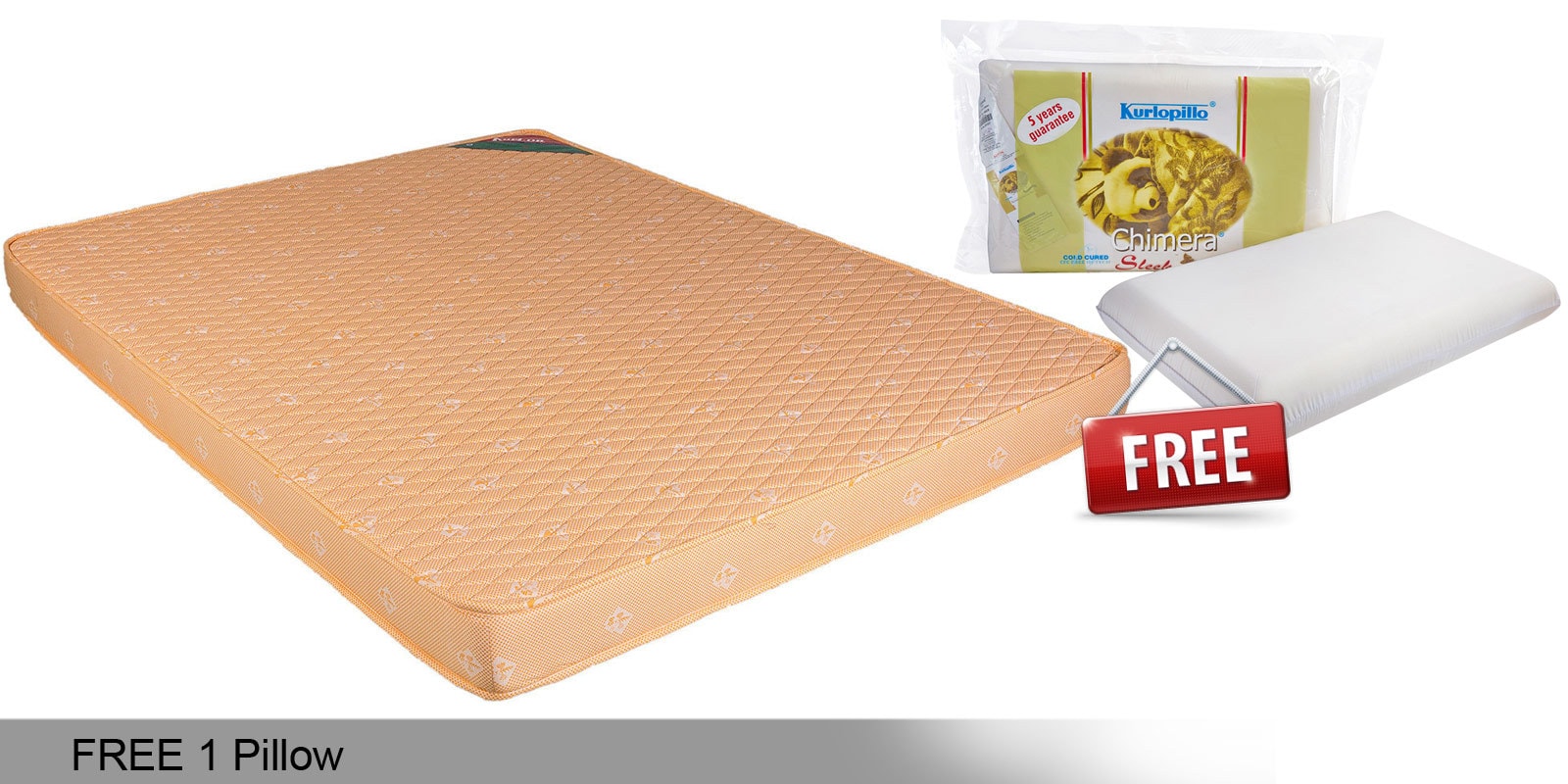 Buy New Ortho Single 5 inch Bonded Foam Mattress by Kurlon at 100% OFF ...