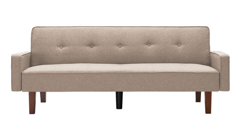 Buy Nebia 3 Seater Sofa Cum Bed In Cosmic Beige Colour by Febonic ...