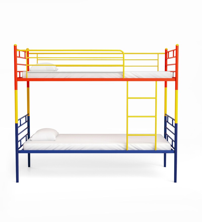 Buy Nemo Metal Bunk Bed in Red Colour by @home Online - Bunk Beds ...