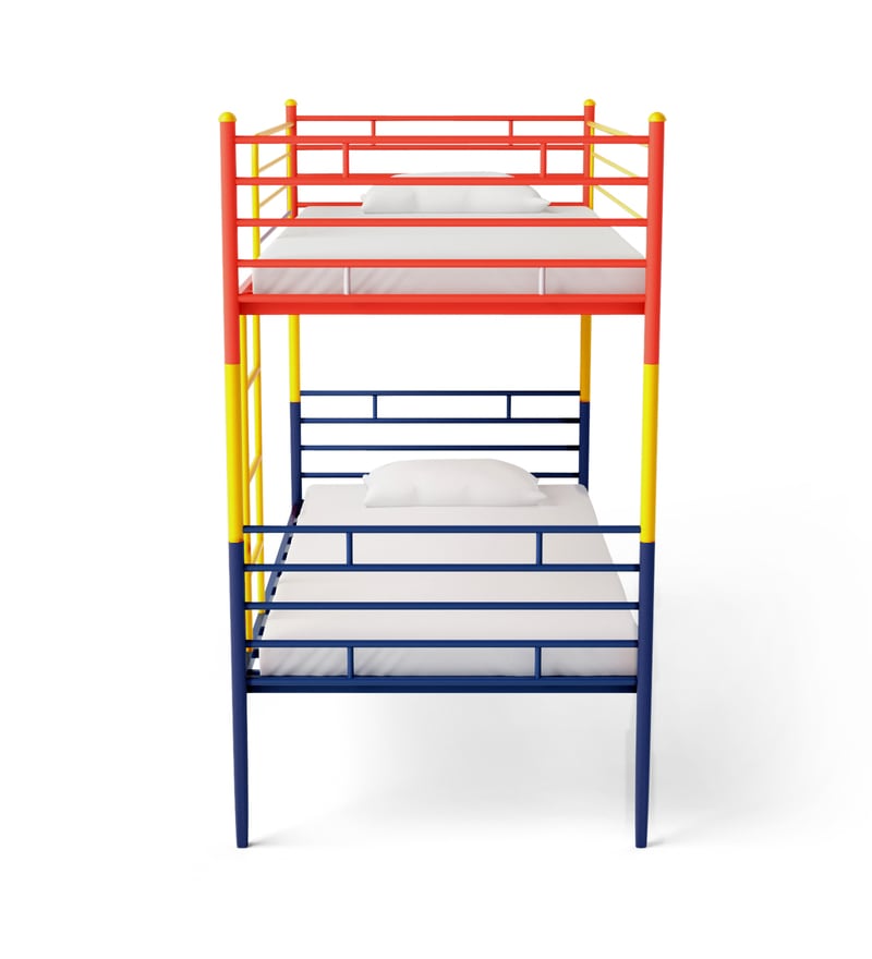 Buy Nemo Metal Bunk Bed in Red Colour by @home Online - Bunk Beds ...