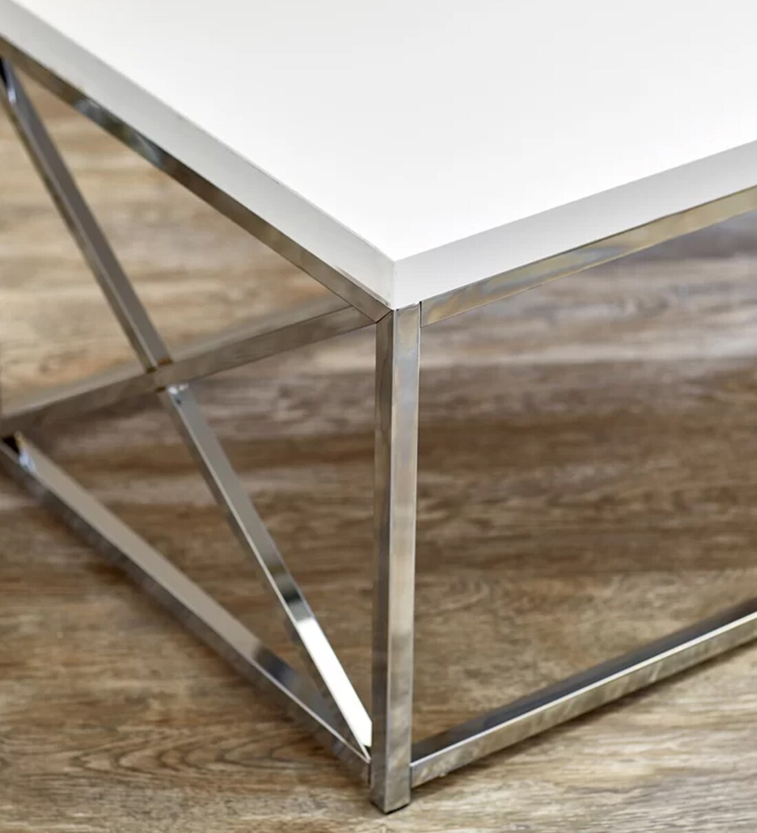 Buy Nia Coffee Table in Super White Colour by Furncasa Online ...