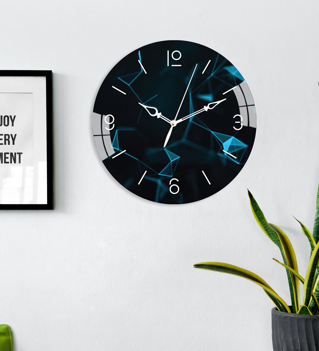 Buy Night Prism Acrylic Wall Clock at 15% OFF by The Next Decor | Pepperfry
