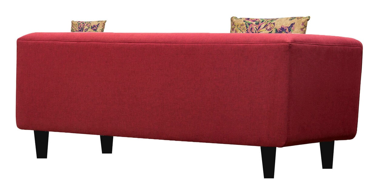 Buy Niki 3+1+1 Sofa Set In Blood Maroon Colour by Febonic Online - Mid ...