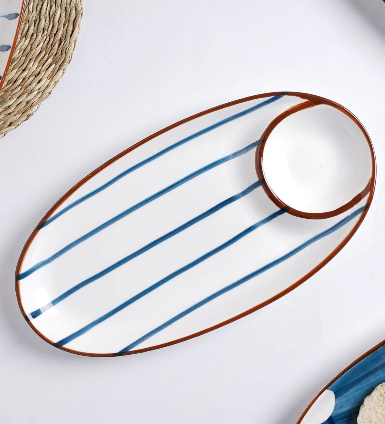Buy Nitori Sectioned Ceramic Appetizer Platter by Nestasia at 23% OFF ...