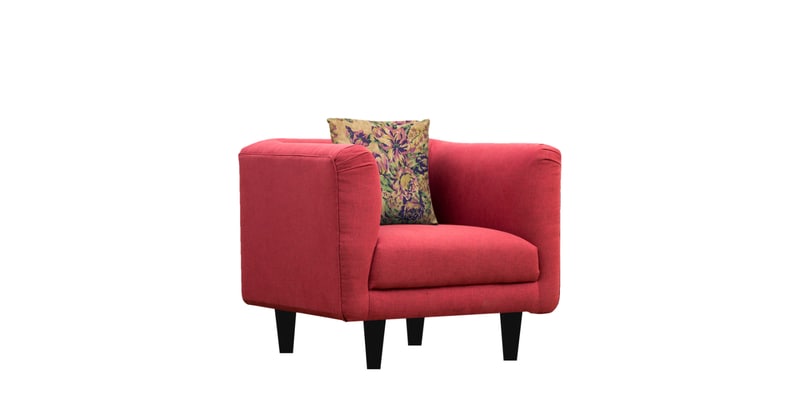 Buy Niki 3+1+1 Sofa Set In Blood Maroon Colour by Febonic Online - Mid ...