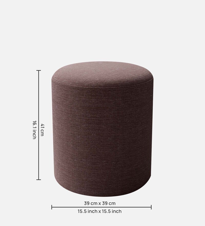Buy Nico Fabric Pouffe in Mauve Colour Online - Pouffes - Pouffes ...