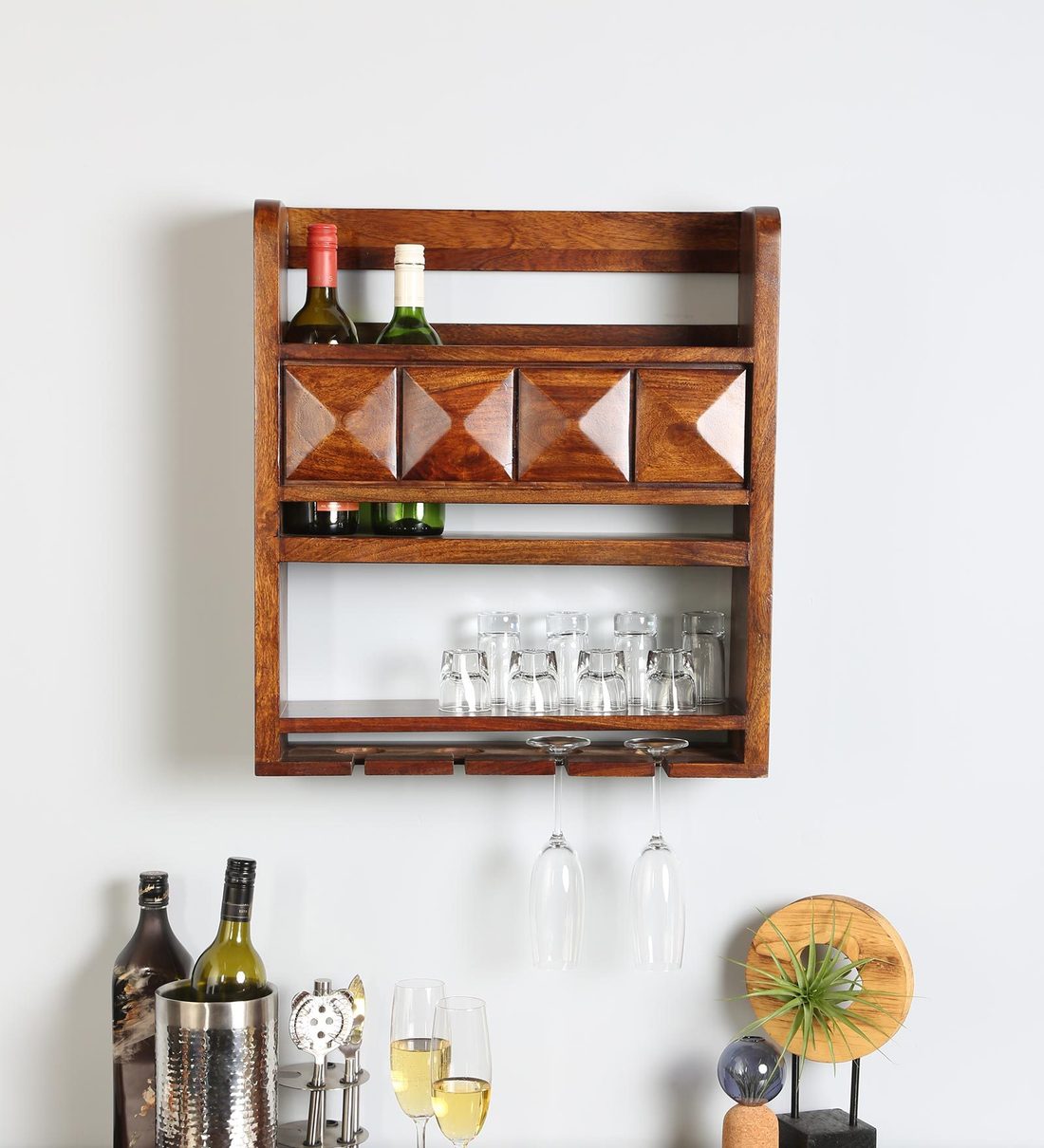 Buy Norman Wine Rack in Provincial Teak Finish at 2% OFF by Woodsworth ...