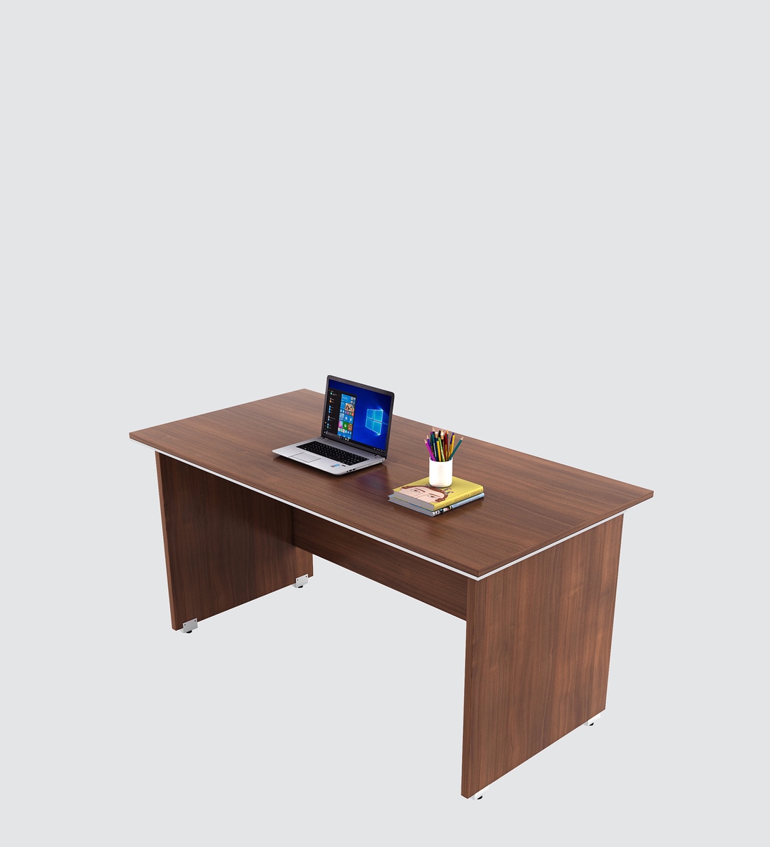 Buy Nova Medium Executive Desk in Walnut Finish Online - Executive ...