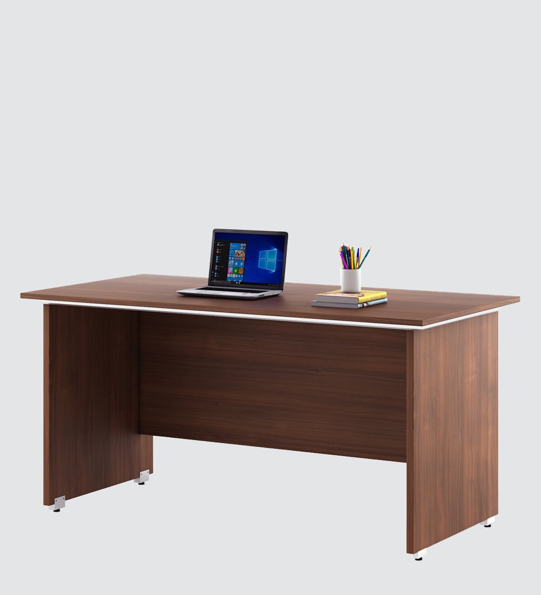 Buy Nova Medium Executive Desk in Walnut Finish Online - Executive ...