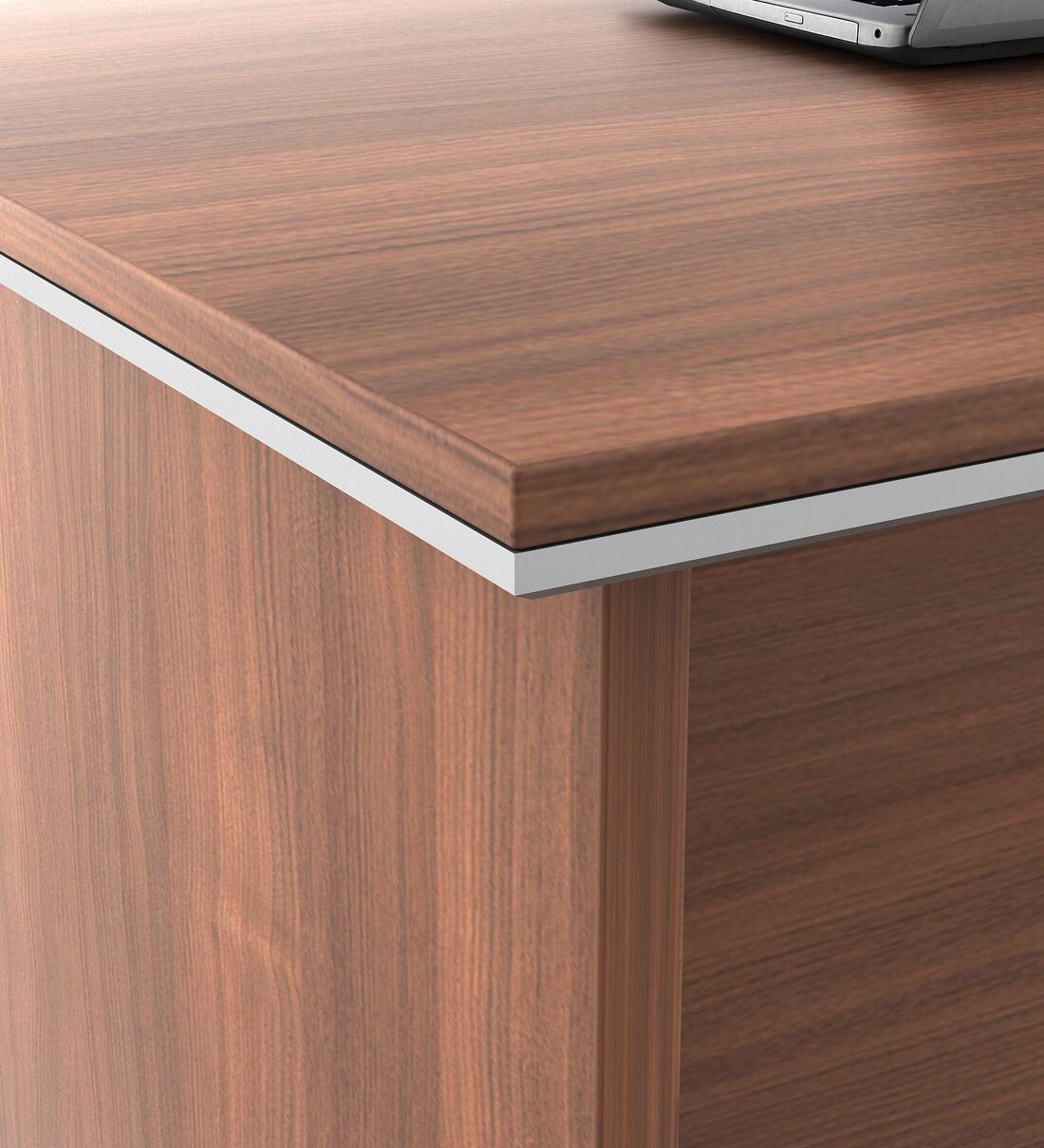 Buy Nova Medium Executive Desk in Walnut Finish Online - Executive ...