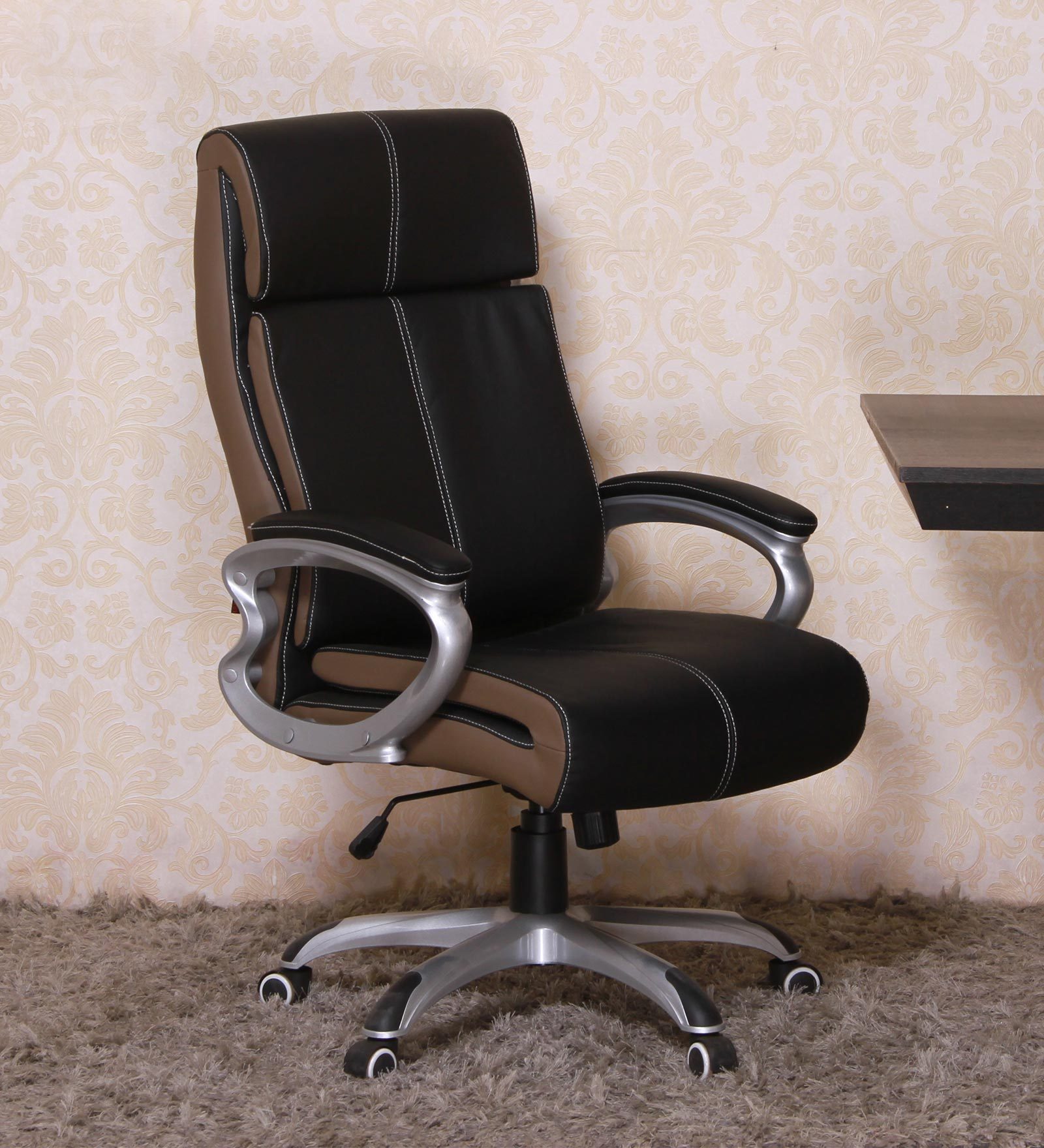 Buy Proton Executive Chair in Brown Leatherette by Parin Online ...