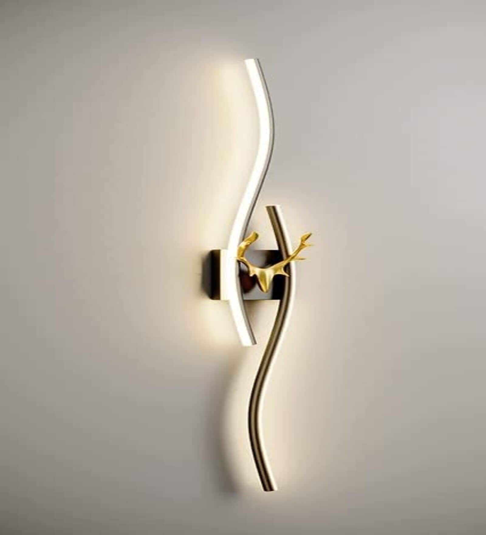 Buy Nova Wave Wall Light Black Accent Tri-Color LED Modern Decorative ...