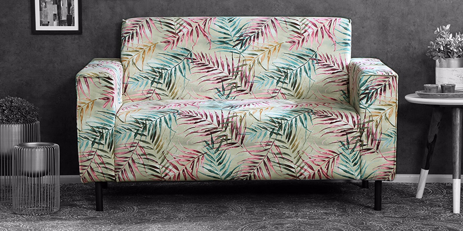 Buy Nova Fabric 2 Seater Sofa in in Multicolour Print at 4% OFF by ...