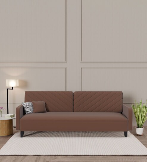 Buy Noble 3 seater sofa in Bronze colour at 34% OFF by Adorn Homez ...