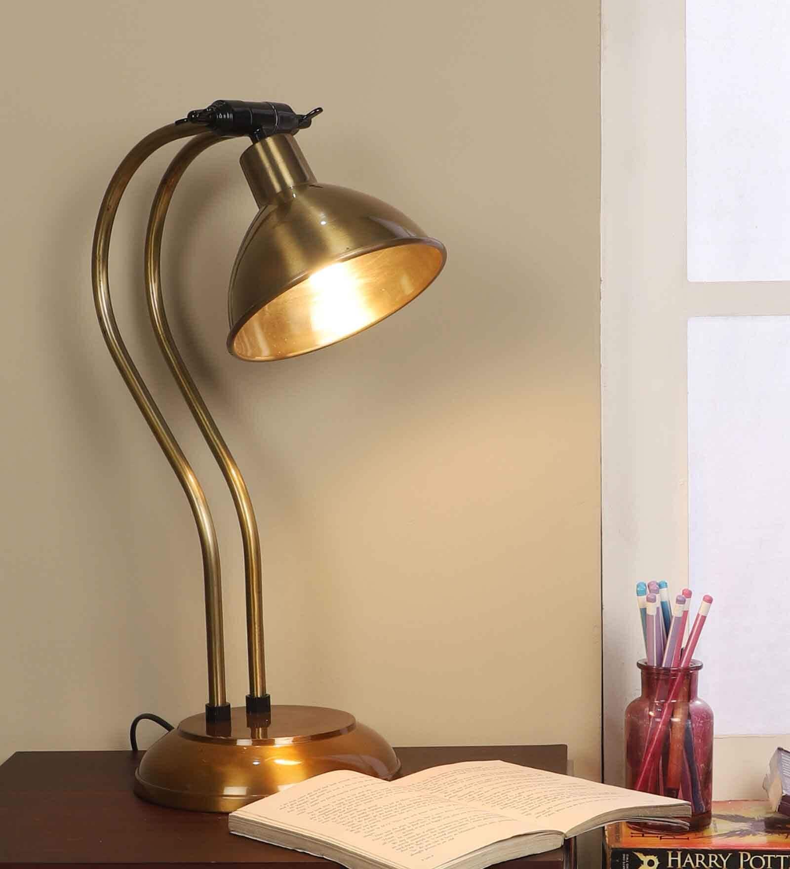 Buy Nr. Double Pipe Brass Antique Study Lamp at 38% OFF by Pristine ...