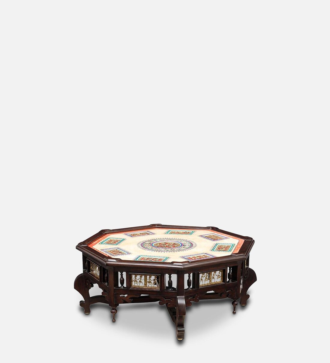 Buy Nube Teak Wood Coffee Table in Walnut Finish at 29% OFF by Aakriti ...