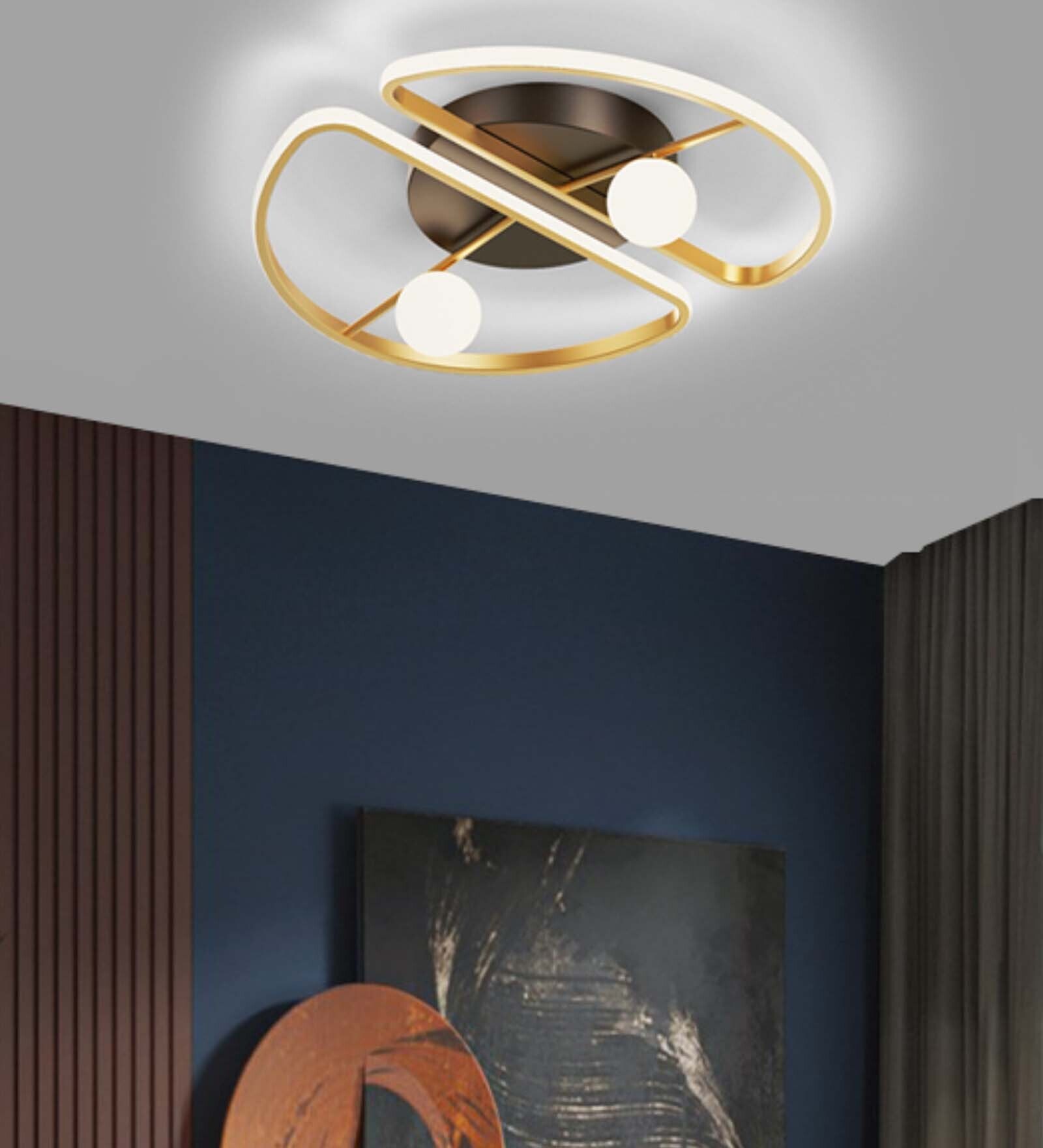 Buy Nucleus Gold LED Smart Voice Assist Chandelier by Smartway Lighting ...