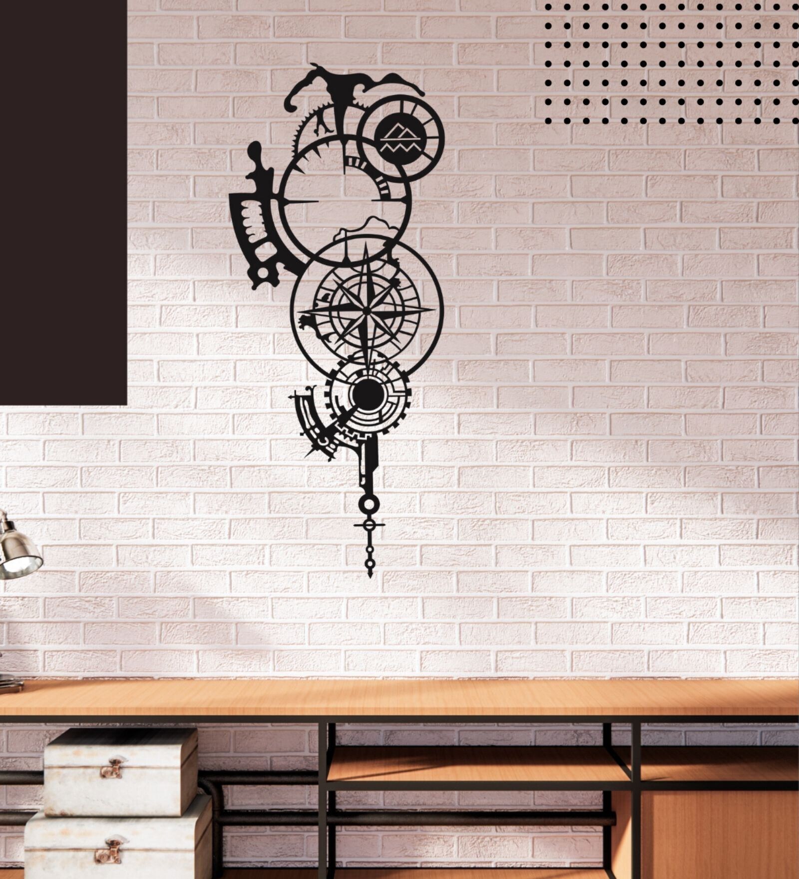 Buy Nur Metal Wall Art in Black Colour By Elysian Dekor at 25% OFF by ...