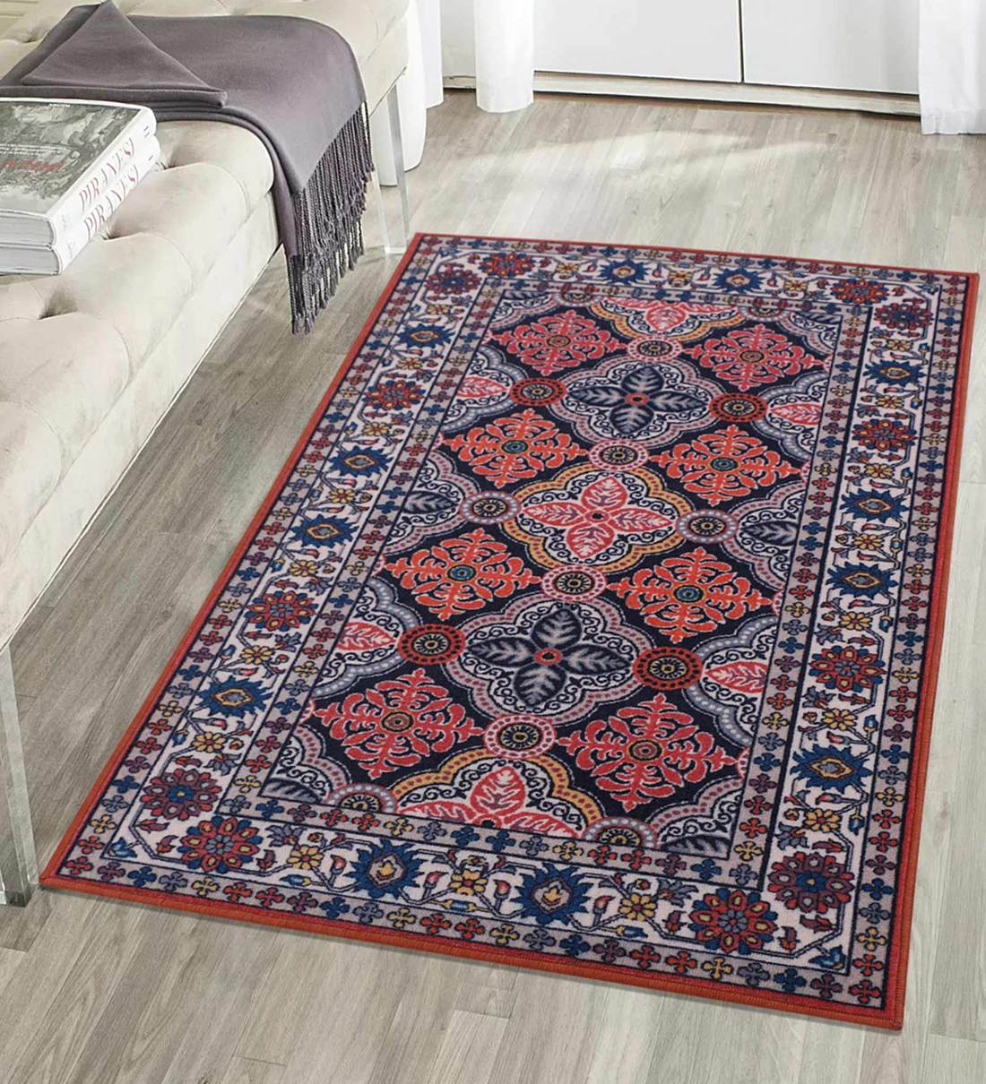 Buy Traditional Pattern Nylon Machine Made 4 X 6 Feet Carpet By ...