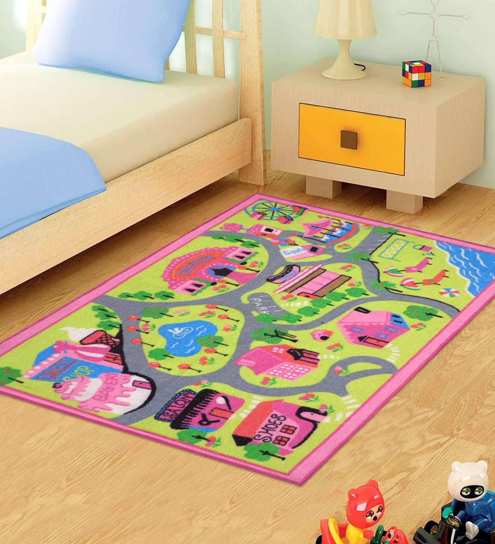 Buy Nylon 36 x 60 inch Anti Skid Kids Floor Mat By Status at 77% OFF by ...