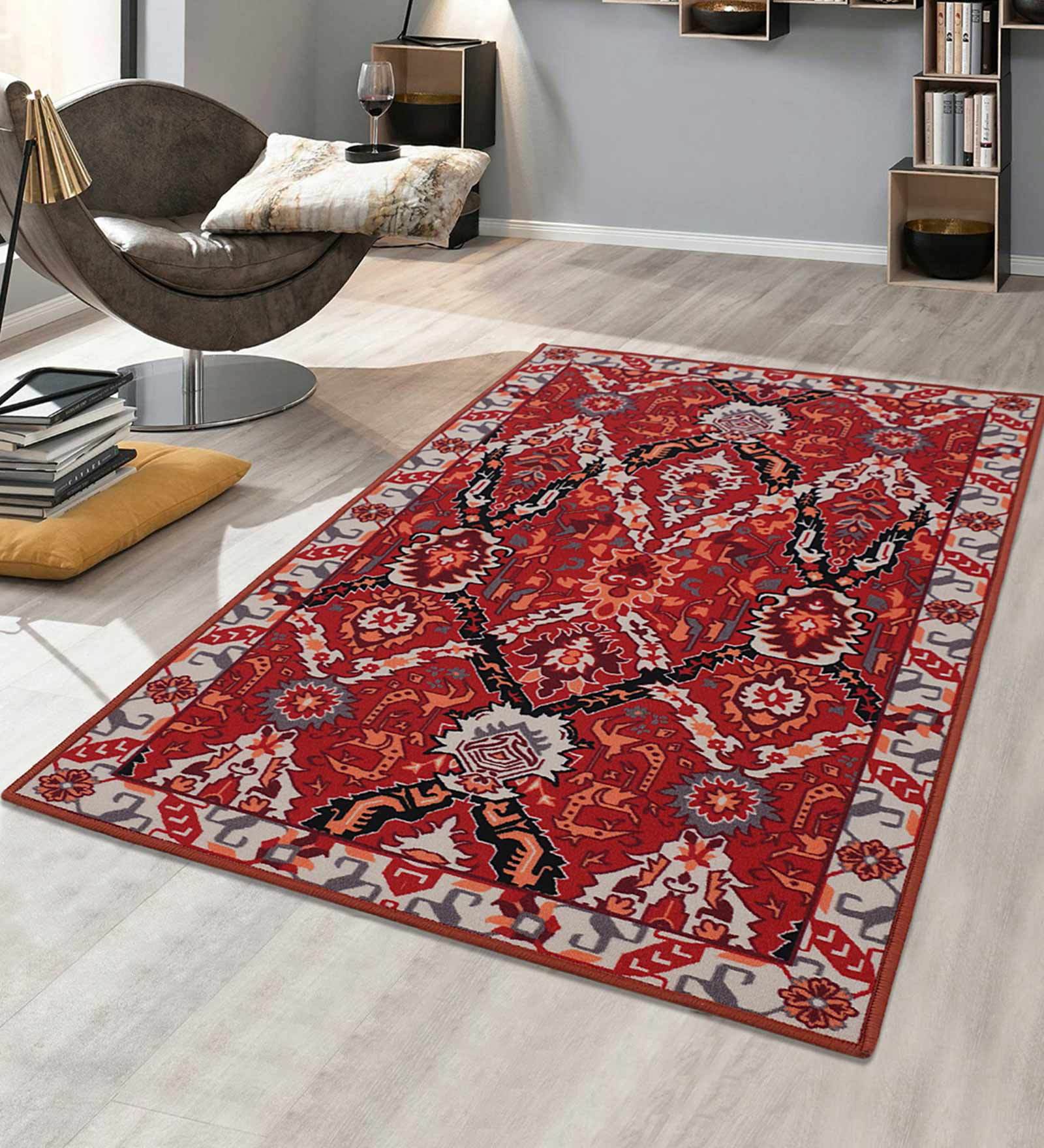 Buy Traditional Pattern Nylon Machine Made 3 X 5 Feet Carpet By ...