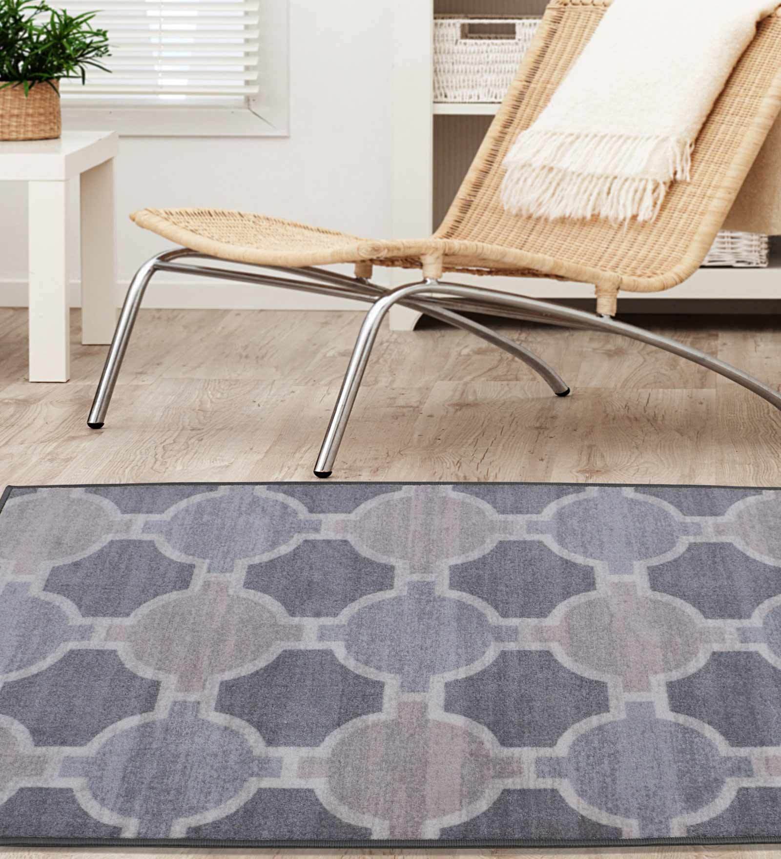 Buy Geometrical Pattern Nylon Machine Made 3 X 5 Feet Carpet at 56% OFF ...