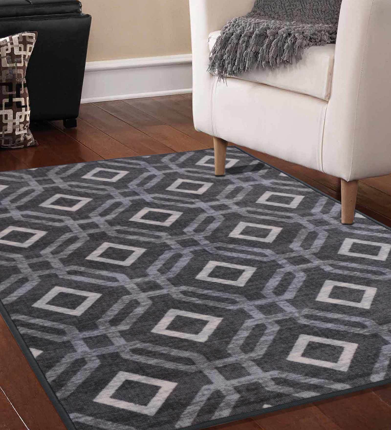 Buy Geometrical Pattern Nylon Machine Made 3 X 5 Feet Carpet at 35% OFF ...