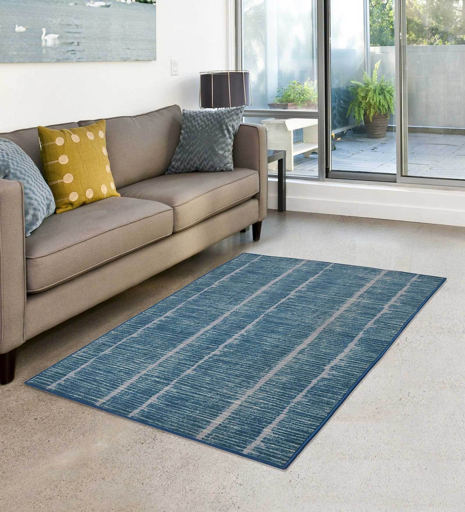 Buy Abstract Pattern Nylon Machine Made 4 X 6 Feet Carpet By Rugsmith ...