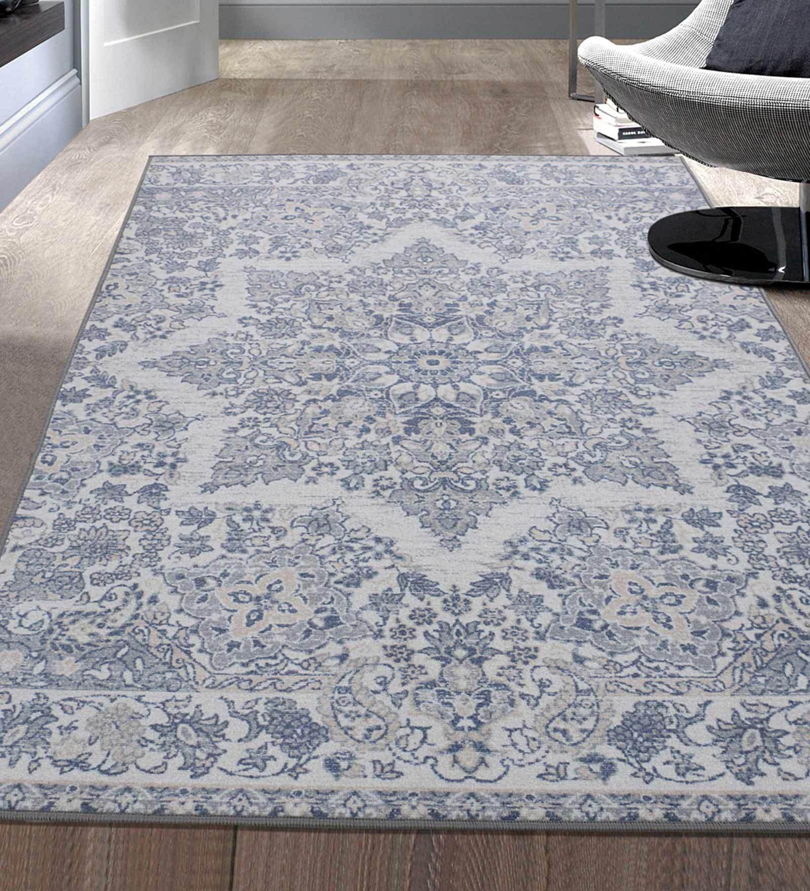 Buy Grey Nylon Vintage 4 x 6 Feet Machine Made Carpet at 20% OFF by ...