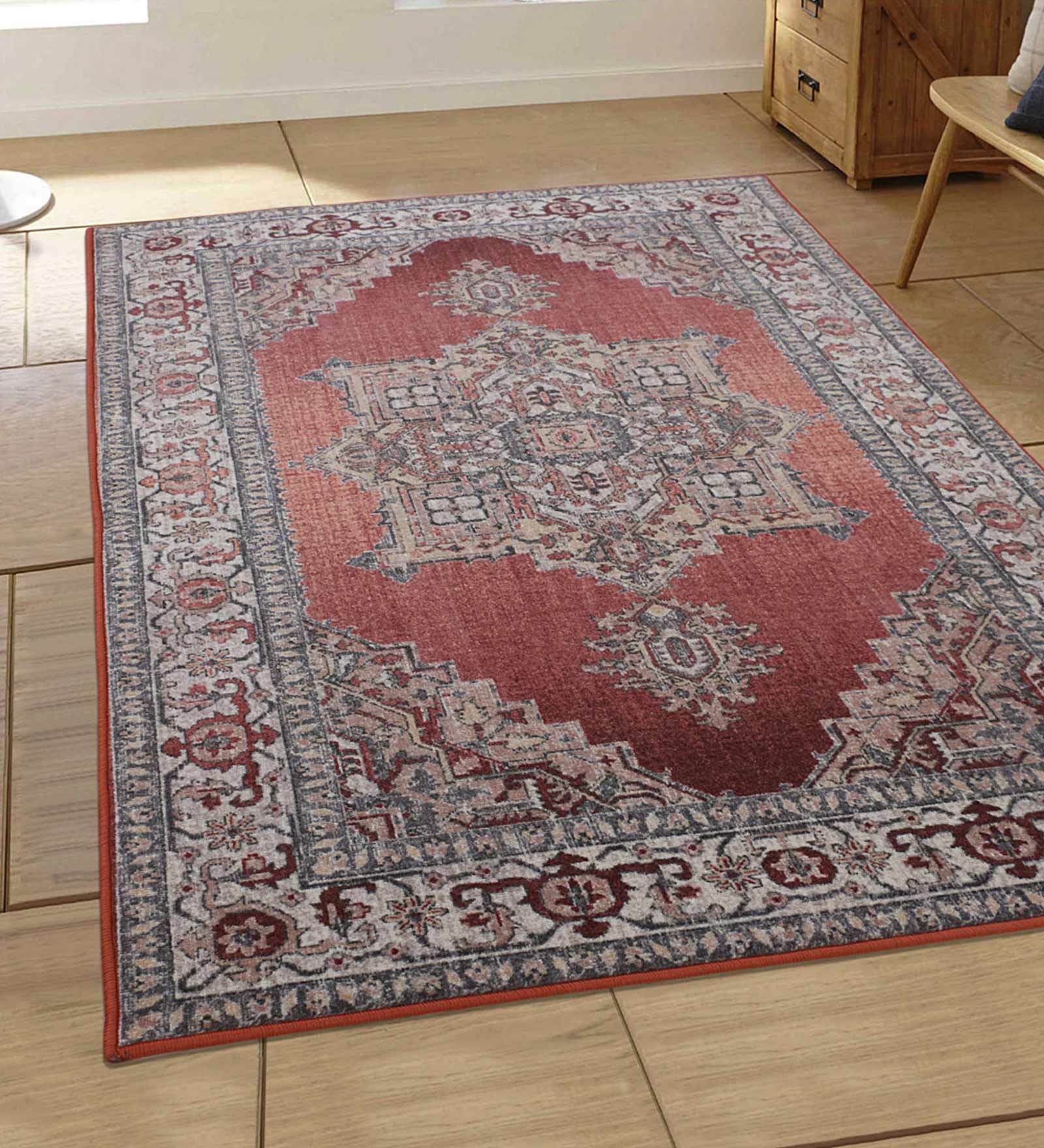 Buy Traditional Pattern Nylon Machine Made 4 X 6 Feet Carpet By ...