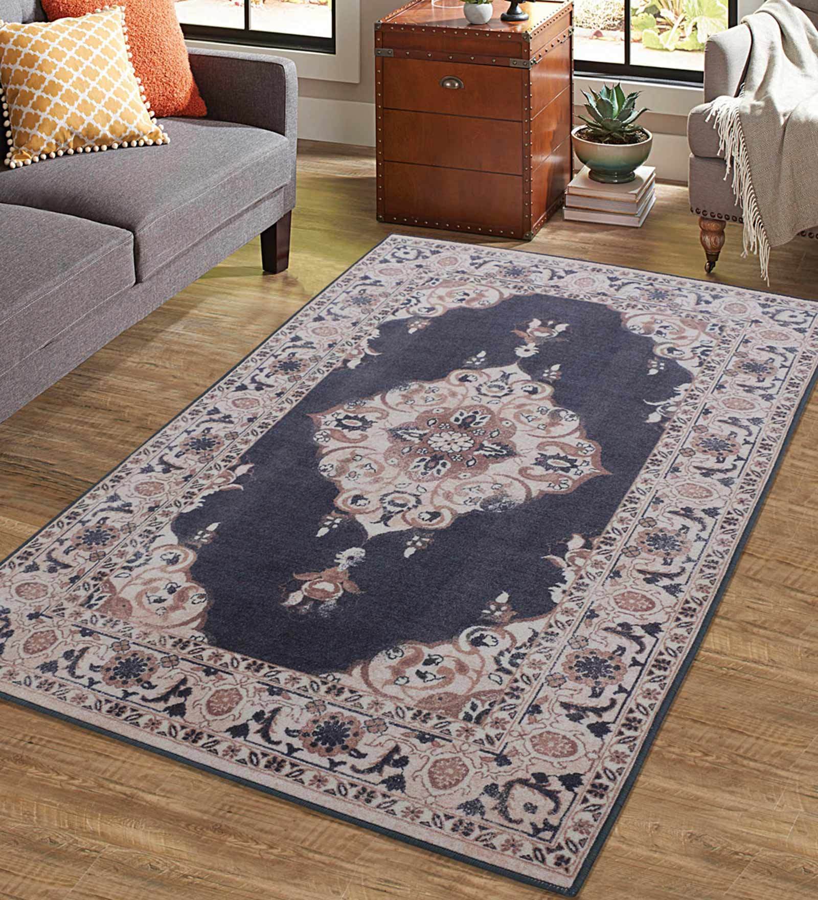 Buy Traditional Pattern Nylon Machine Made 4 X 6 Feet Carpet By ...